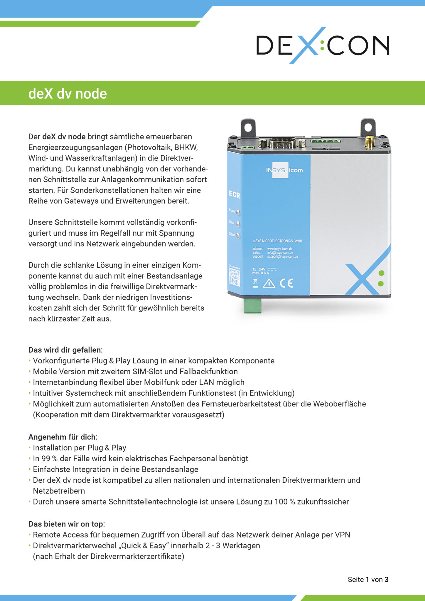 deX dv node | deXcon GmbH