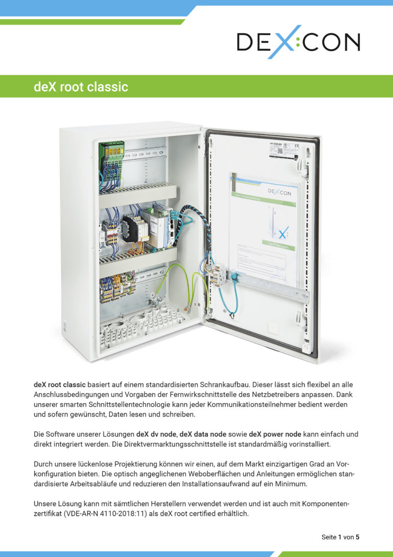 deX root classic | deXcon GmbH